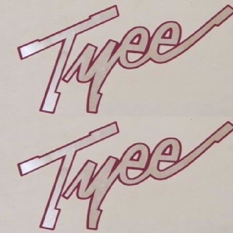 Lund Boat Decals | Tyee 11 x 7 1/2 Inch Beige/Dusty Rose (Pair) | eBay