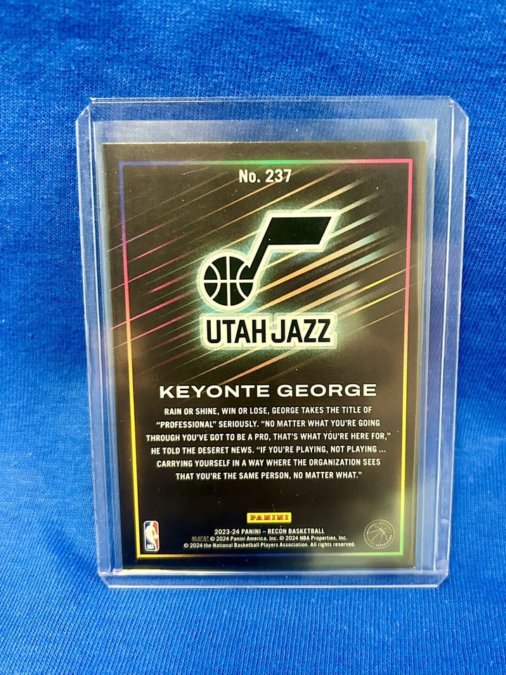 Keyonte George 2023-24 Panini Recon Effects Holo /49 Rookie RC #237 ...