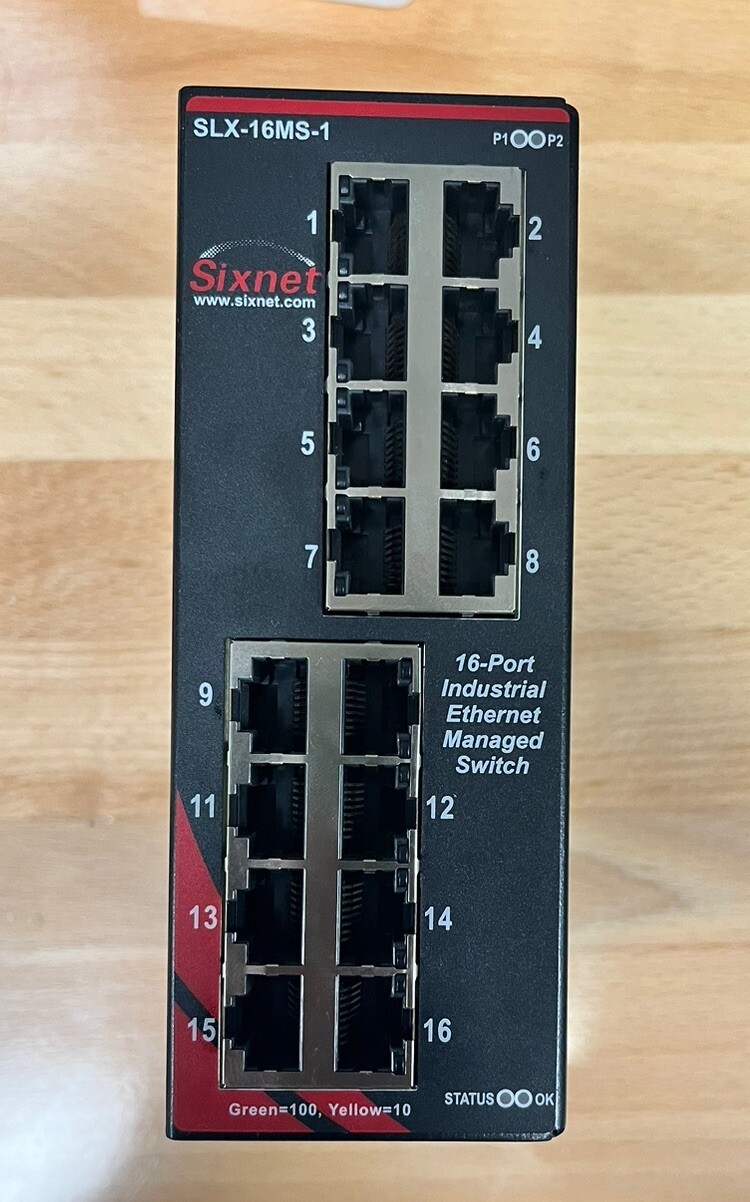 Industrial Ethernet Managed Switch, 16 Port, RedLion Sixnet SLX-16MS-1 ...