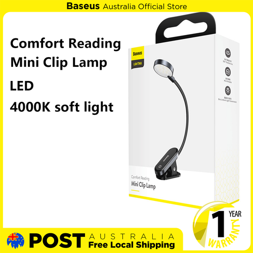 Baseus Lamp Baseus Comfort Reading Mini Clip Lamp-Dark Gray | eBay
