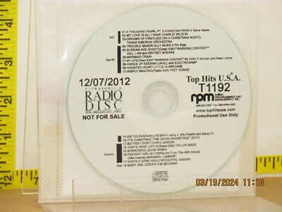 This listing is for the CD Top Hits USA Radio Promo CD T1254 02/14/2014 ...