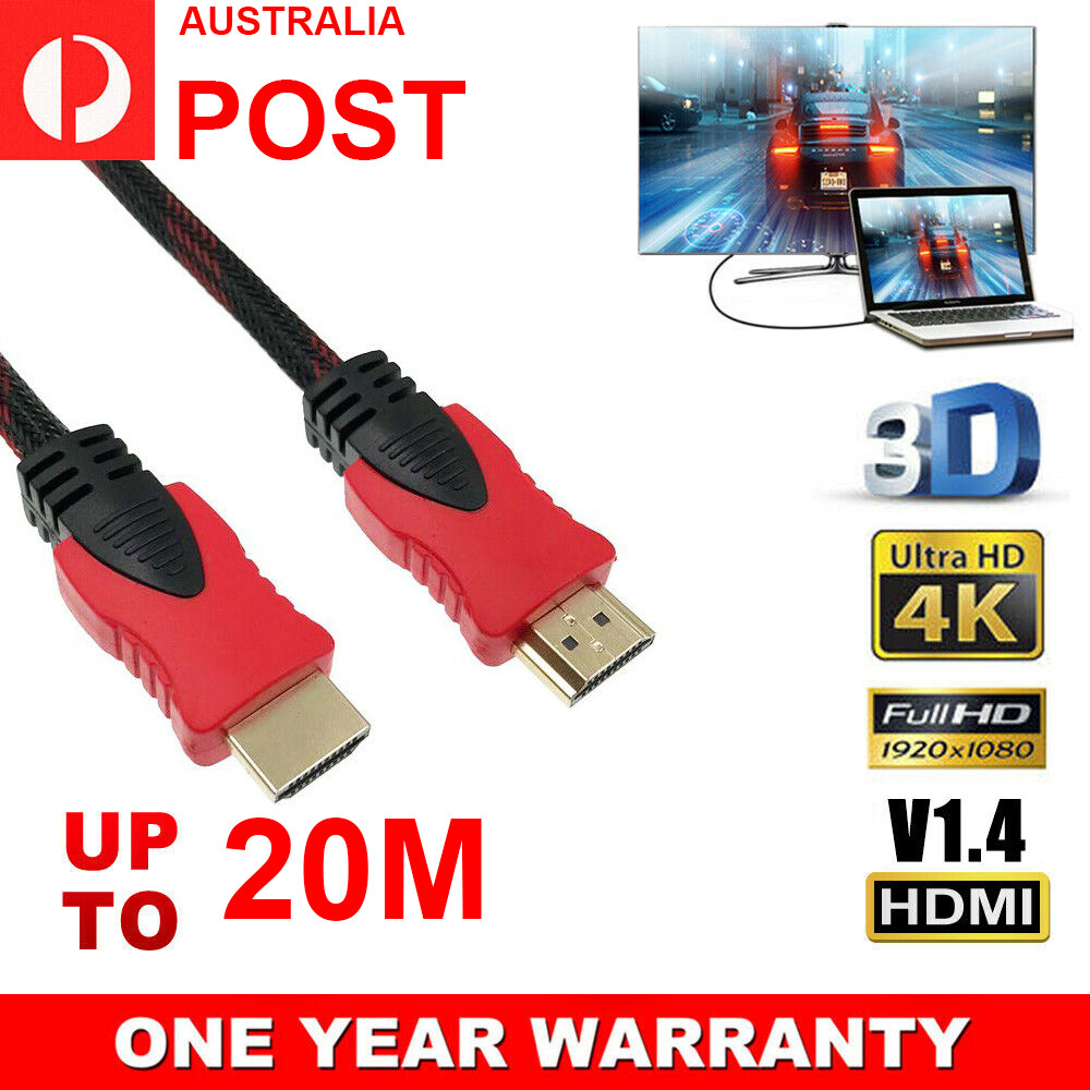 Premium 4K HDMI Cable V1.4 Ultra HD XBOX PS4 PS5 TV High Speed 3D HEC ...
