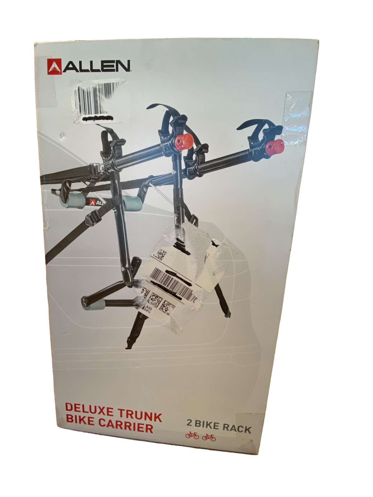 Allen Sports Deluxe 2 Bicycle Trunk Mounted Holder Bike Rack Carrier ...