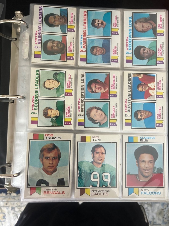 1973 topps football cards complete set 528 plus 20 teams checklists | eBay