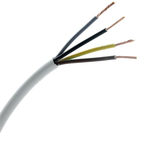 Câble Électrique Flexible À 4 Cœurs 1,5 Mm 16 Amp Cœur Blanc Rond - 5 ...