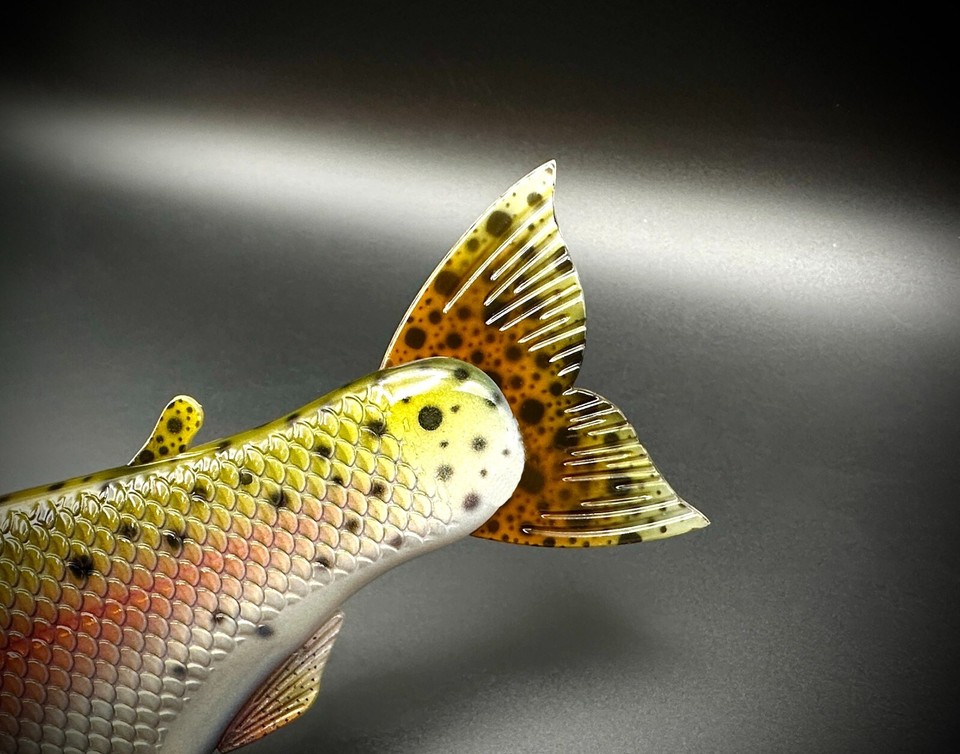 HINKLE TROUT CLONE CUSTOM PAINTED SWIMBAIT 11"- 9oz. PREMIUM GLIDEBAIT ...