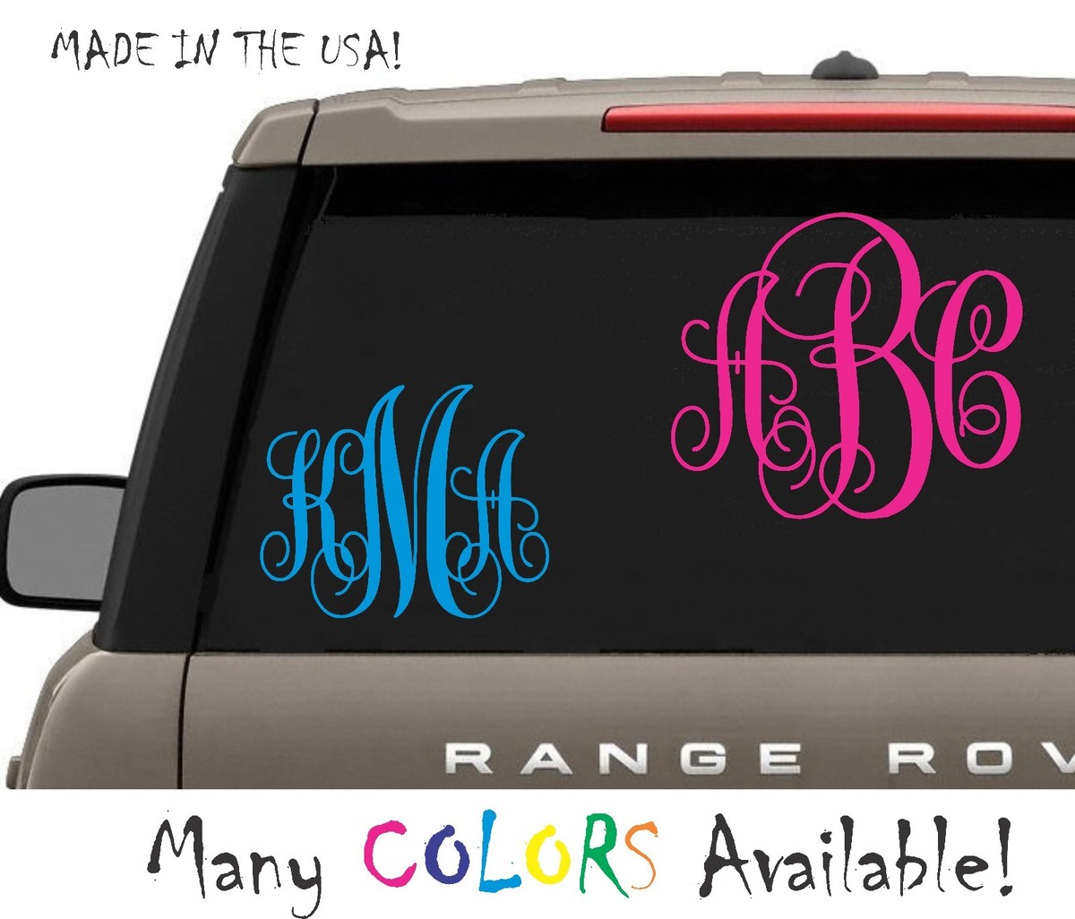 Monogram Initial Decals