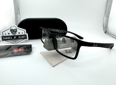 RAY-BAN RB8901 5263 DEMI GLOSS BLACK EYEGLASSES FRAMES AUTHENTIC 55MM ...