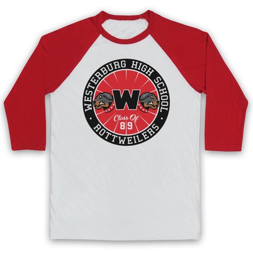 HEATHERS WESTERBURG HIGH SCHOOL ROTTWEILERS LOGO FILM 3/4 SLEEVE ...