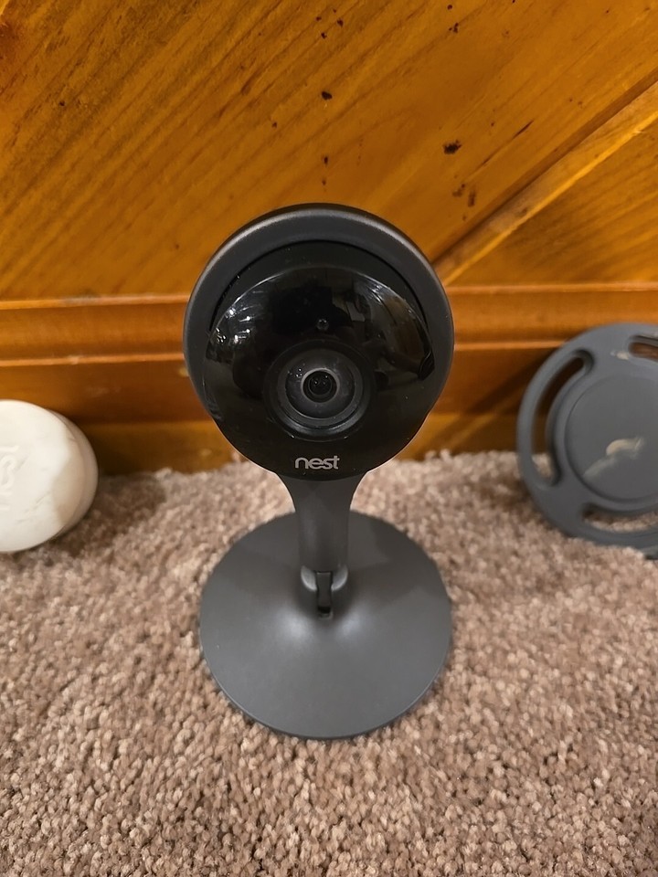 Google Nest Cam Indoor Security Camera A00005 -Black With Power Adapter | eBay