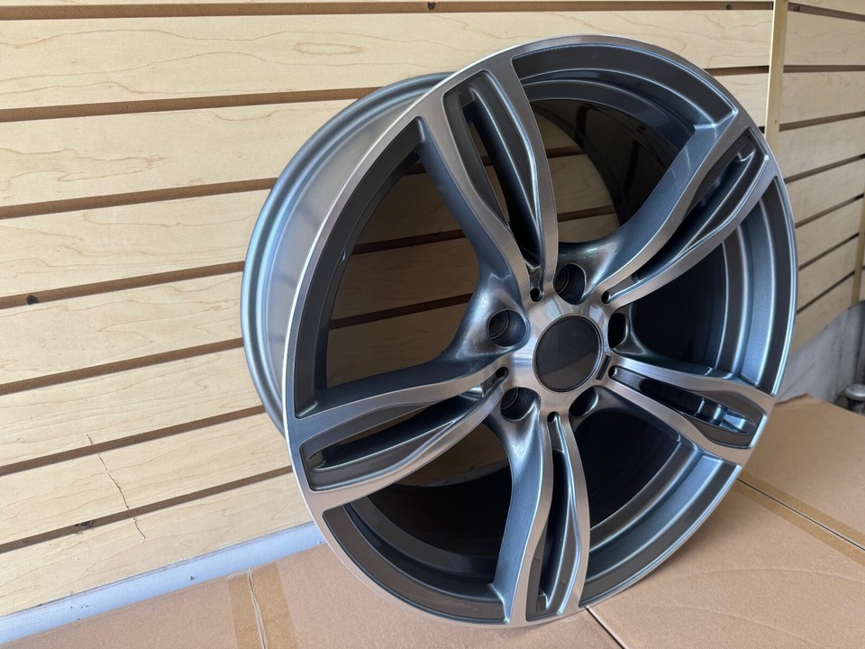 4pc 18" MATTE GUNMETAL M5 WHEELS RIMS FITS BMW F10 5 SERIES XDRIVE 528i ...