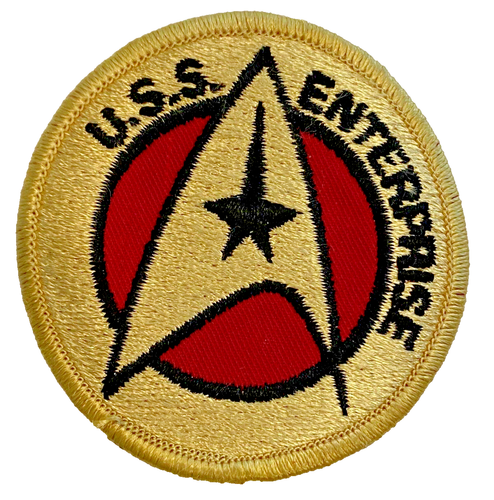 NEW VTG USS Enterprise Iron on 3.0” Embroidered Patch United Federation ...