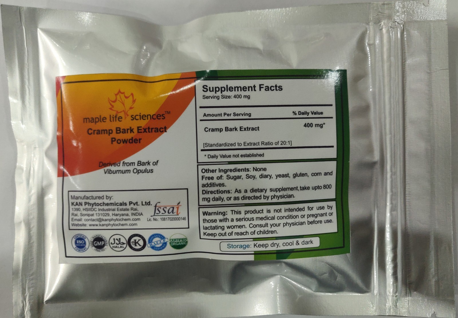 Cramp Bark Extract 20:1 Powder Pure & High Quality | eBay