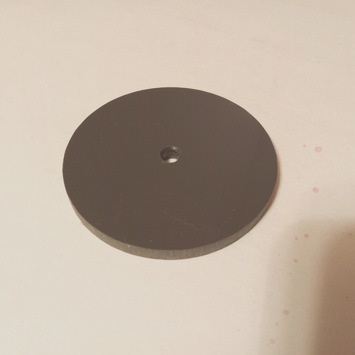 ROUND 1/4" THICK GRAY PVC DISC 3 INCH ROUND PVC DISC with 1/4" Center ...