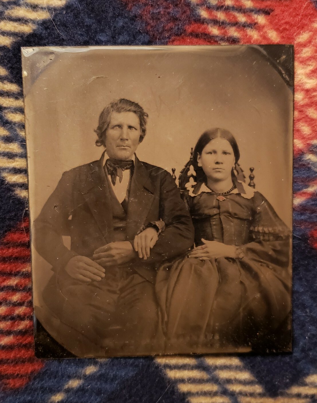 Tintype of 1860s Victorian Couple. Husband and Wife. Beautiful Couple ...