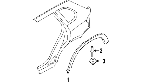 BMW 51777171004 GENUINE OEM WHEEL FLARE RIVET | eBay