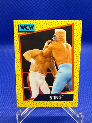 1991 Impel WCW Wrestling Trading Card #3 Sting ROOKIE RC MVP HOF WWE ...