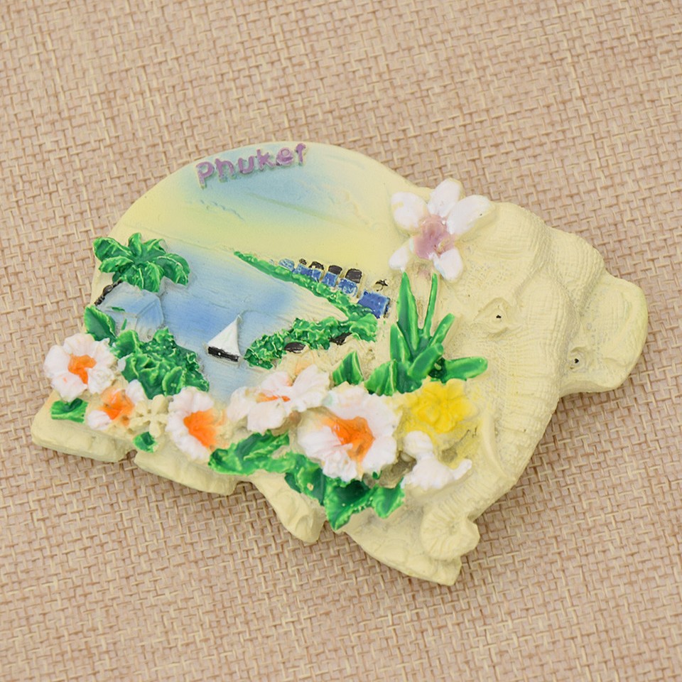 Vintage 3D Resin Souvenir Fridge Magnet Countries Refrigerator Sticker ...