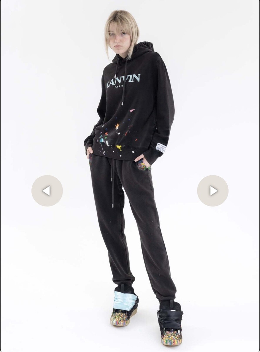 GALLERY DEPT. X LANVIN black hand painted jogging pants GALLERY DEPT. X LANVIN black hand painted jogging pants