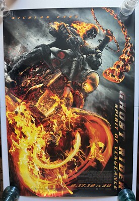 GHOST RIDER 2 SPIRIT OF VENGEANCE MOVIE POSTER 2 Sided ORIGINAL FINAL ...
