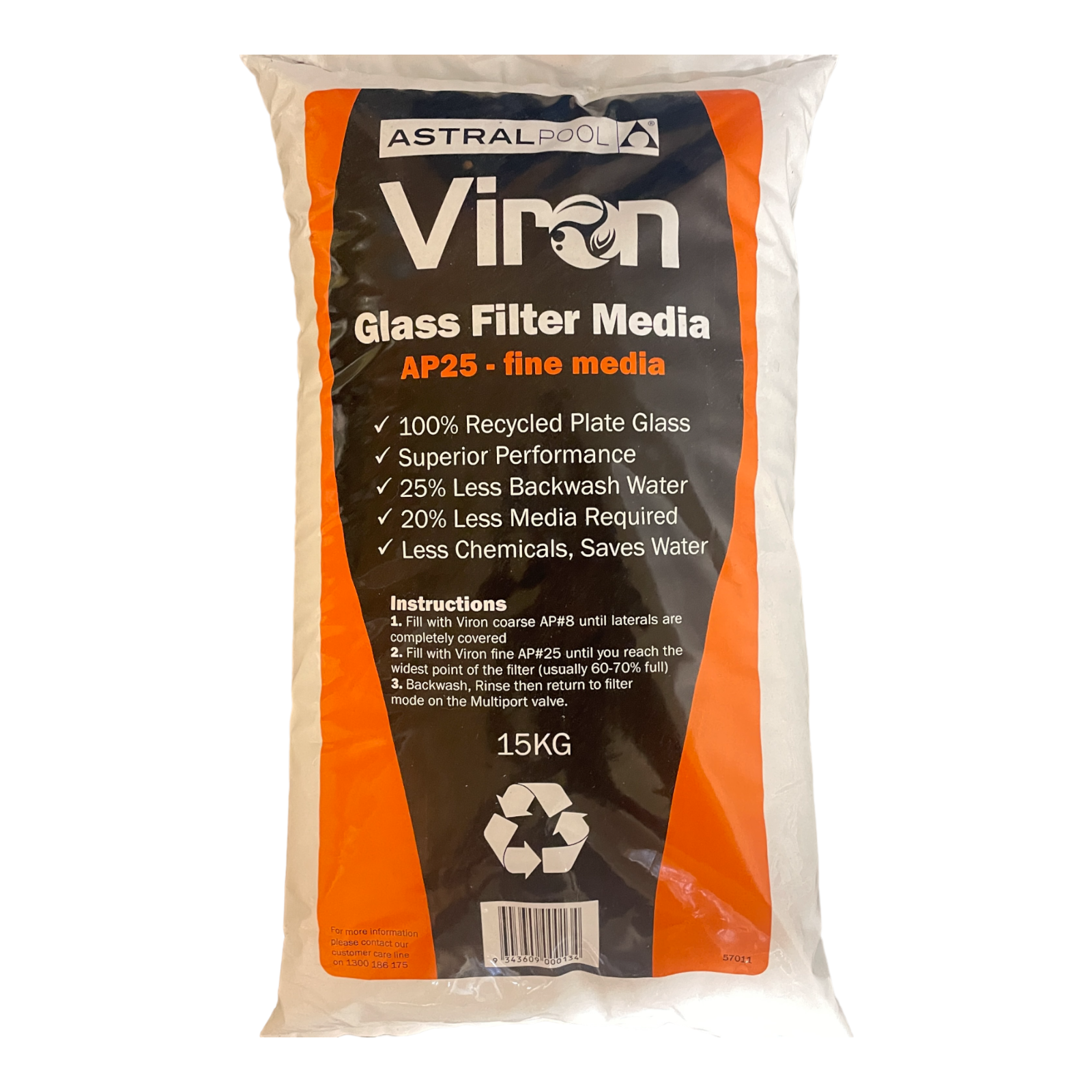 Glass Filter Media Fine Grade - Viron Active Glass Media 15kg - Pickup ...
