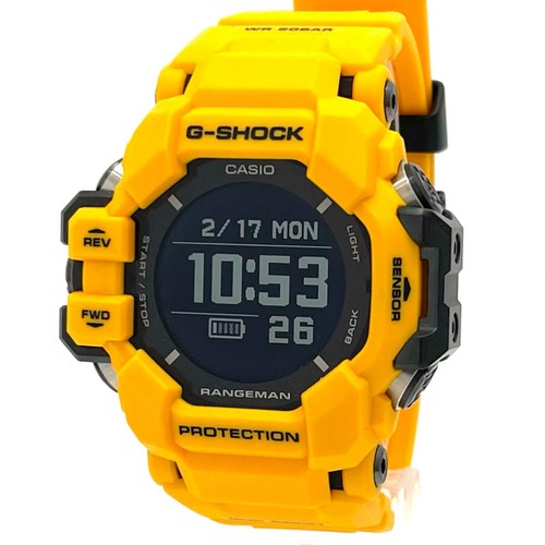 Casio G-Shock Rangeman Watch Yellow Used Mens Large Case + Box ...