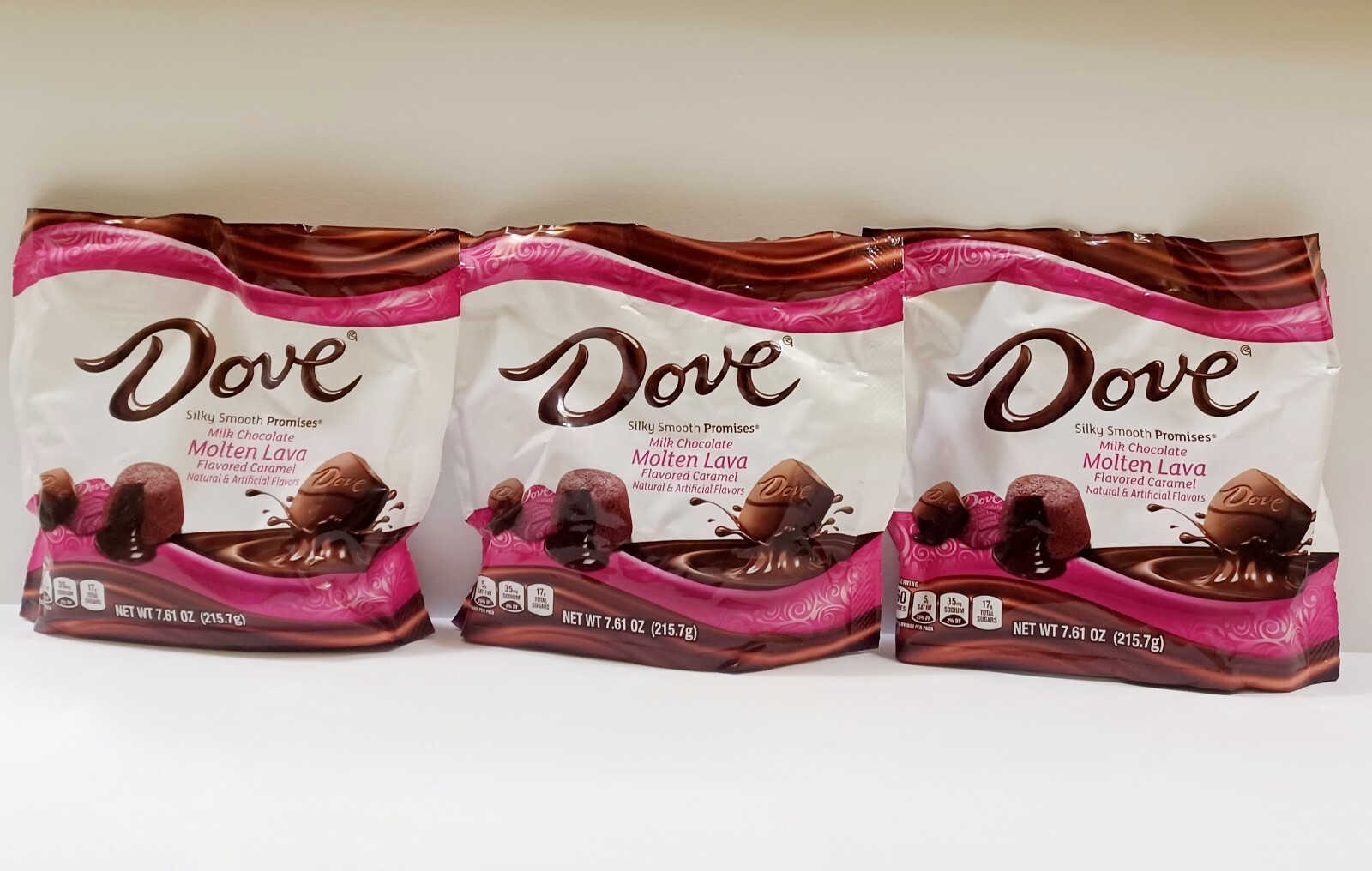 Dove Promises Milk Chocolate Molten Lava Caramel Candy 7.61 oz - 3 Bags ...