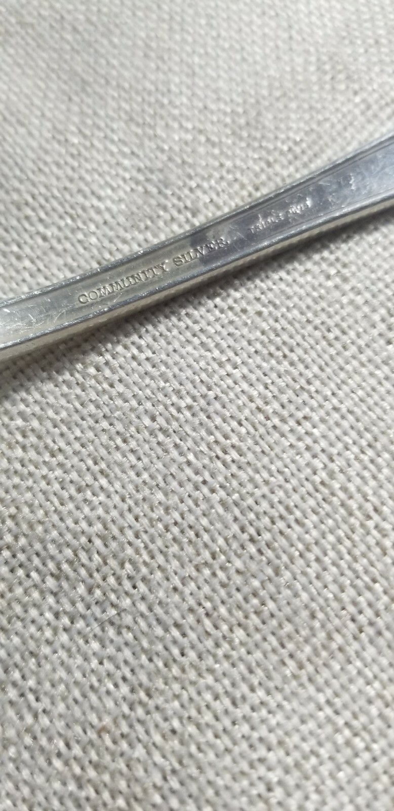 ANTIQUE COLLECTIBLE SERVING SPOON 8", COMMUNITY SILVER TRIPLE PLUS | eBay