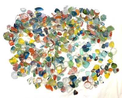 Chunky Glass Slag Cullet 8+ lb Mixed Colors, Designs, Sizes - Crafts ...