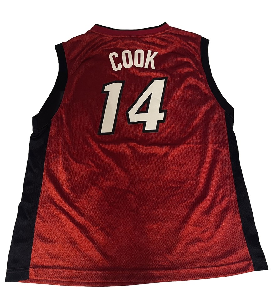 Miami Heat #10 Cook Jersey NBA Adidas Red Youth XL (18-20) Womens Small ...