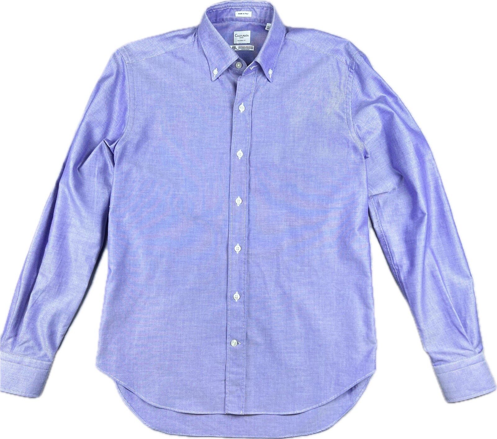 CULTURATA Thomas Mason Dress Shirt 15.5 M 40 Long Sle… - Gem