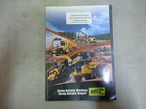 Bell B35D & B40D 6x6 ADT Mk II Operator's Manual 872069.02 | eBay