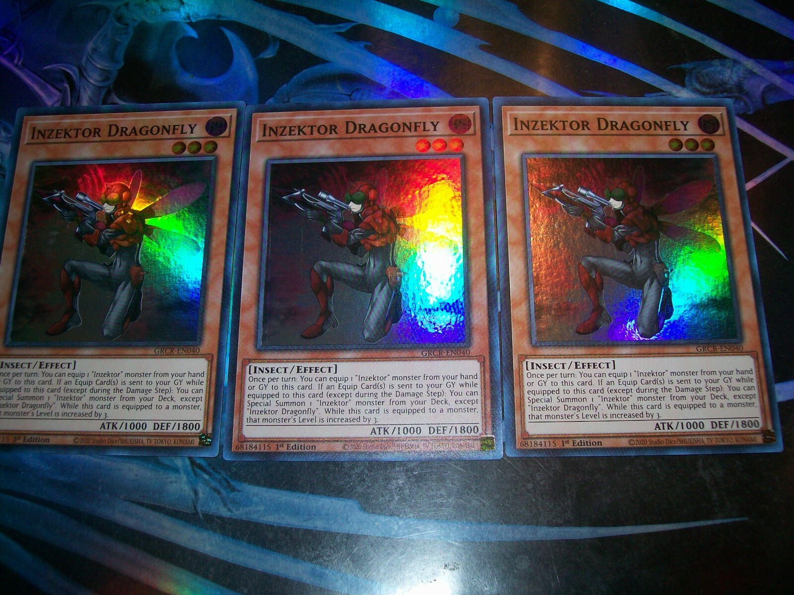 3x Inzektor Dragonfly 1st Edition Super Rare GRCR-EN040 Yu-Gi-Oh! | eBay