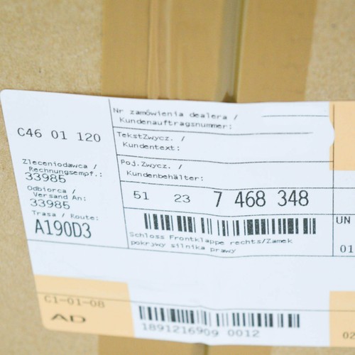 NEW BMW F40 FRONT RIGHT BONNET HOOD LID LOCK 51237468348 OEM | eBay