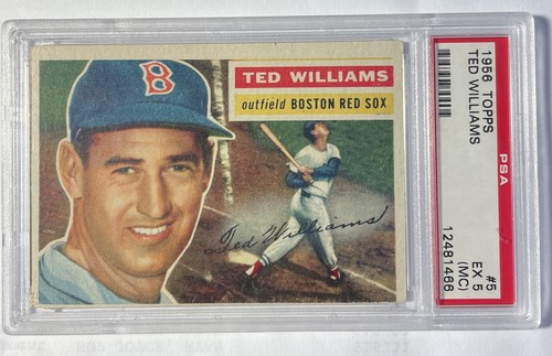 1956 Topps - White Back #5 Ted Williams | eBay