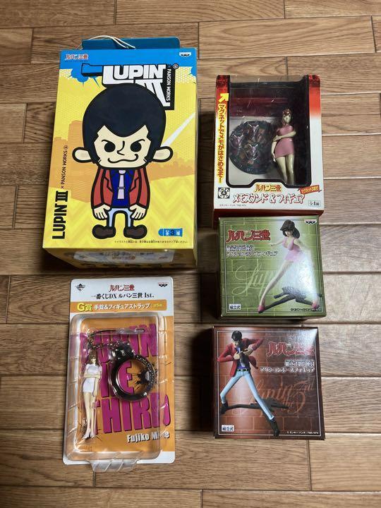Lupin the Third Goods lot of 5 Ichiban kuji Figure strap Fujiko Lupin ...