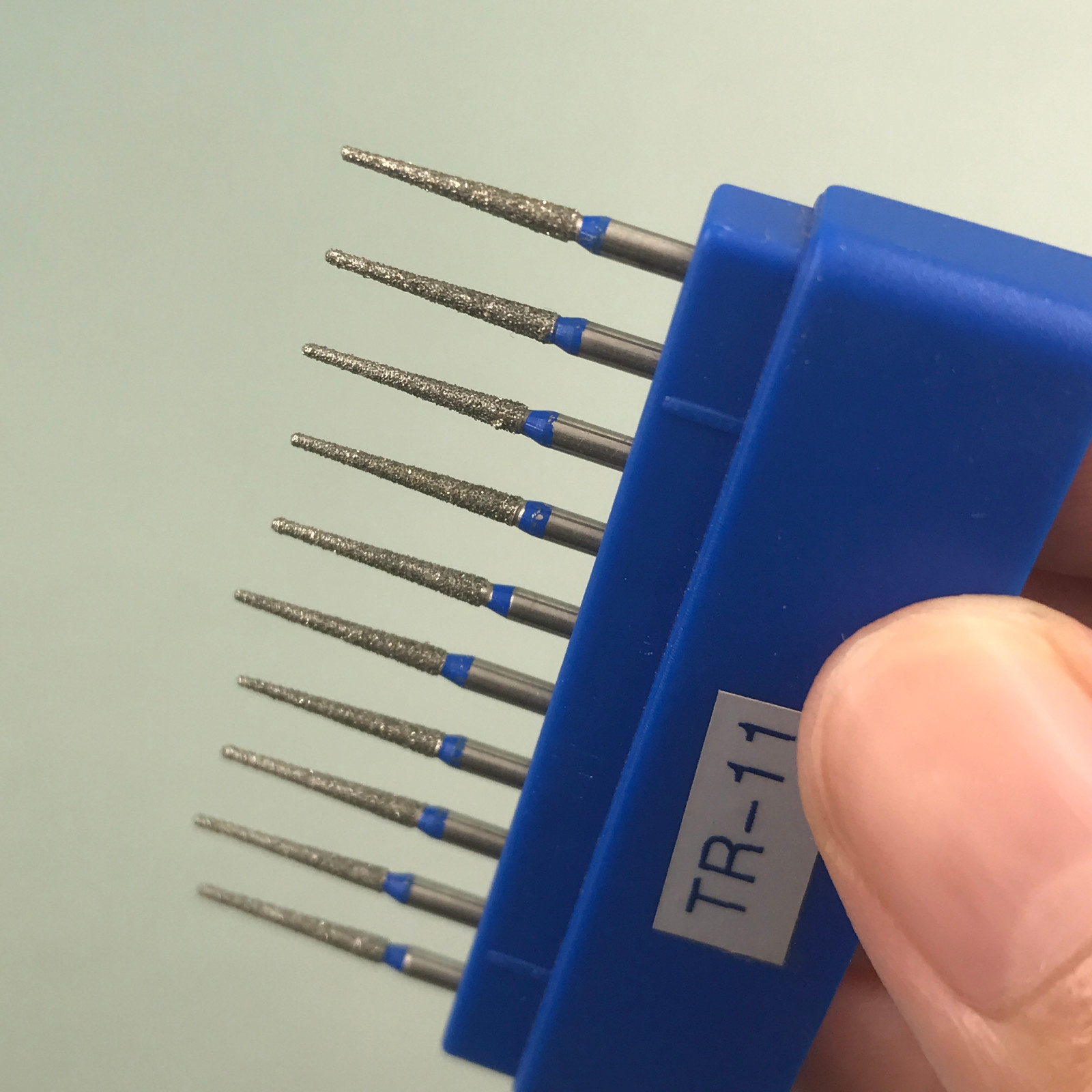 50 Dental Diamond Bur Bits Drill Taper Round End FG 1.6mm TR-11 for ...