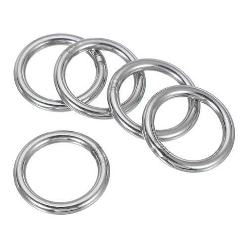 5 Pcs 1.8" Metal O Ring, 304 Stainless Steel Welded O Rings 6x45mm | eBay