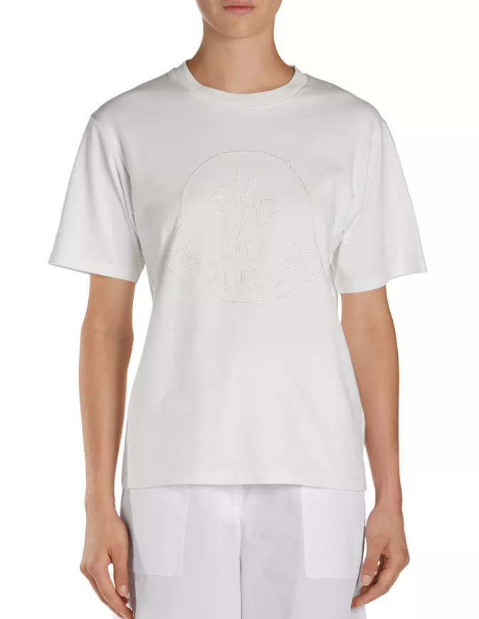 Moncler Logo Embroidered Short Sleeve Tee 5C 2866 | eBay