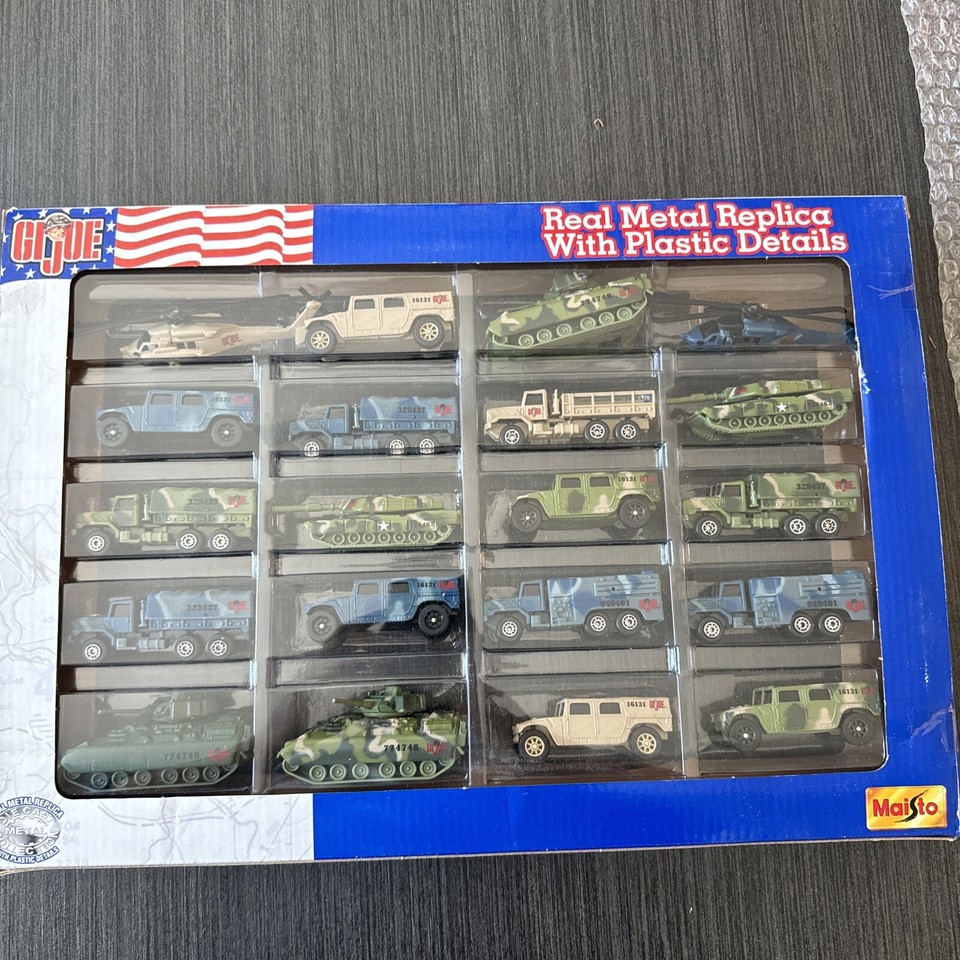 Vintage GI Joe Maisto Real Metal Replica Car Toy Tank Helicopters 20 ...