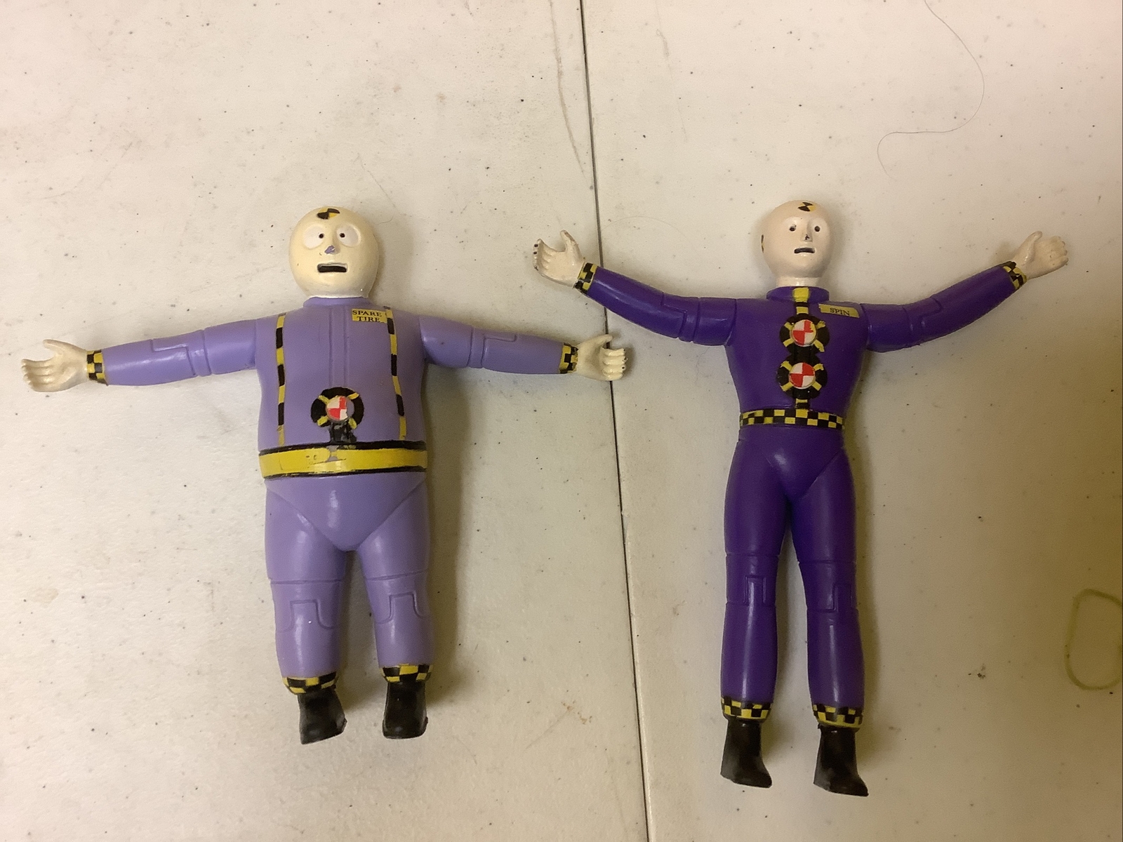 1992 TYCO Playtime - Crash Test Dummies - SPARE TIRE & SPIN Bendable ...