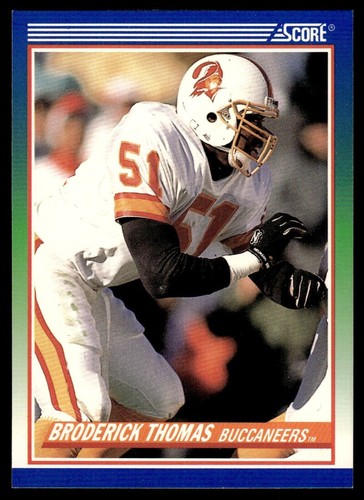 1990 Score Broderick Thomas Tampa Bay Buccaneers #411 | eBay