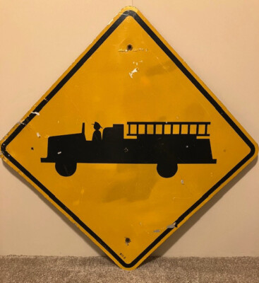 36" x 36" FIRETRUCK Retired DOT Reflective Sign - FIRETRUCK Aluminum ...