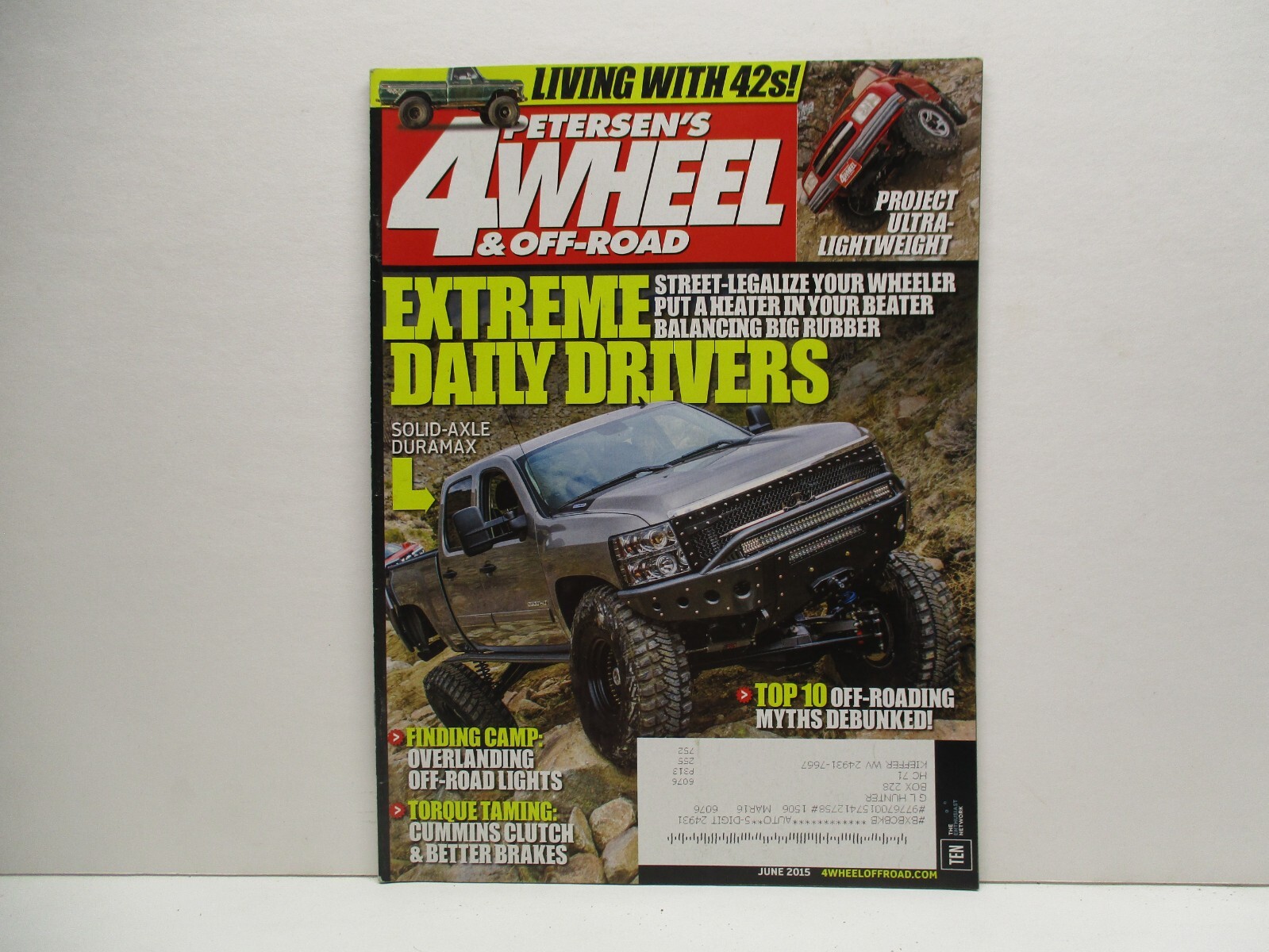 June 2015 Petersen's 4 Wheel & Off Road Magazine Parts Ford Chevy Dodge ...