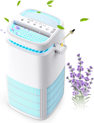 4-In-1 Air Purifiers for Home, Air Ionizer Negative Ion Generator, H13 ...