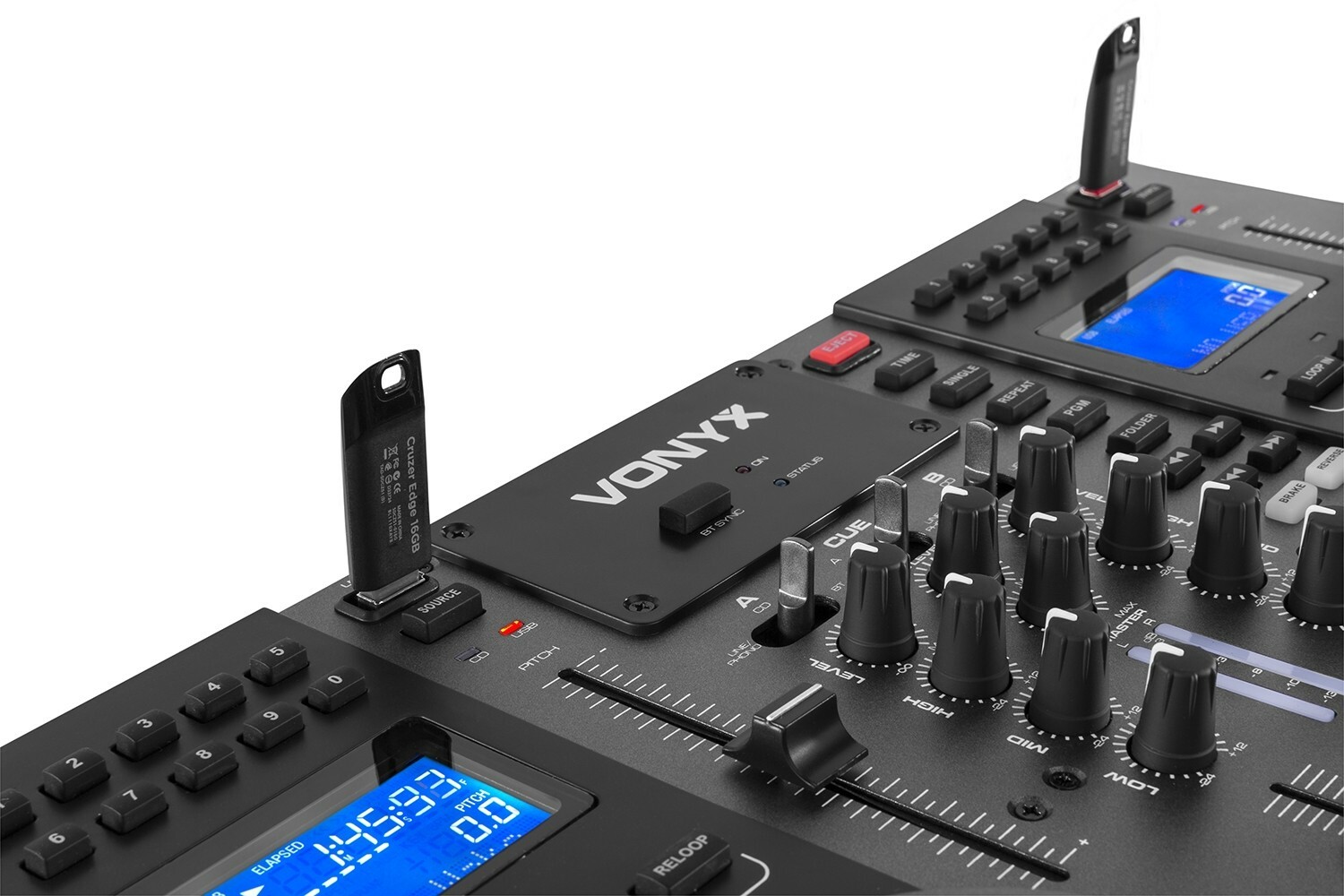 VONYX "CDJ450" Doppel MP3 CD Bluetooth USB Workstation Mixer Player DJ ...