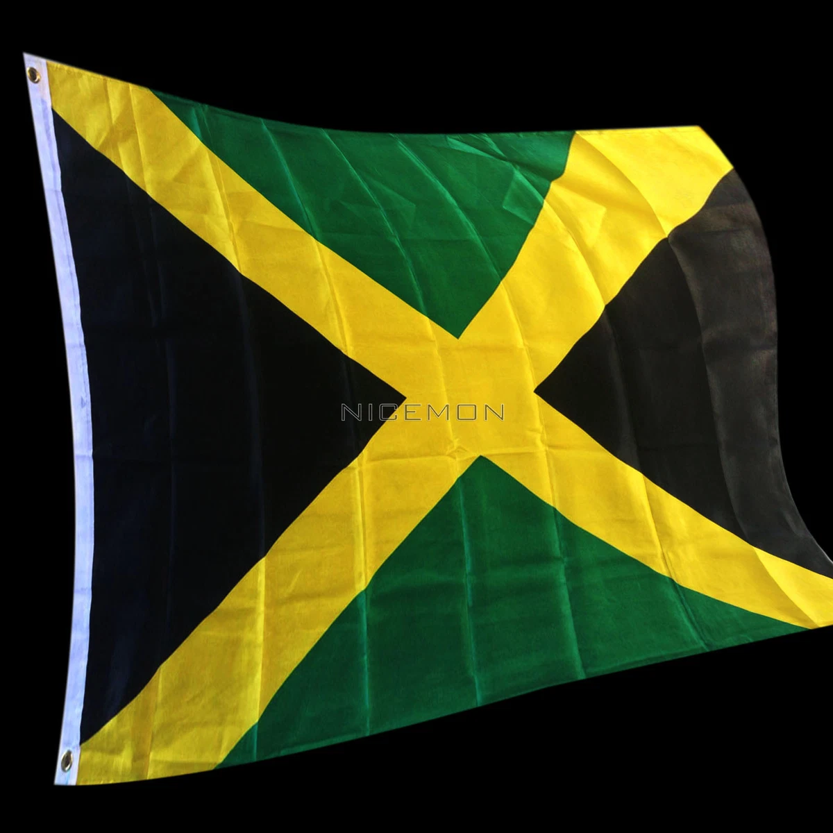 Rastafarian And Jamaican Flag Flag