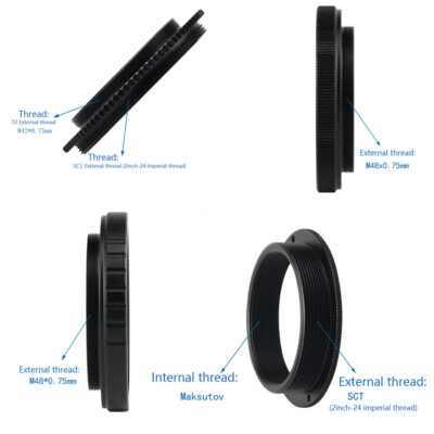 Convert ring SCT internal / external threads to M48*0.75/T2/MK ...