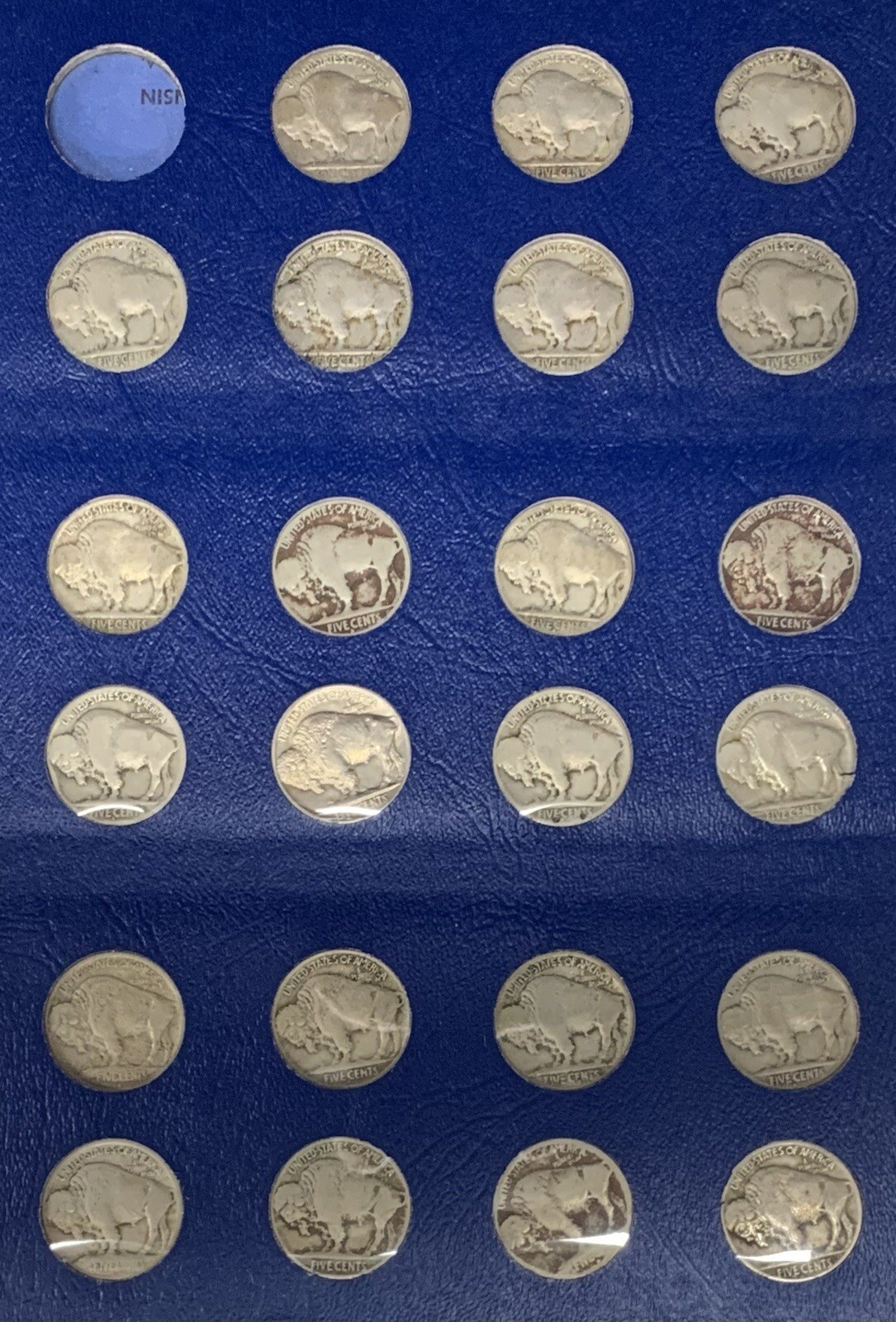 1913-1938 Buffalo Nickel Collection Complete Set-In Whitman Album (1937 ...