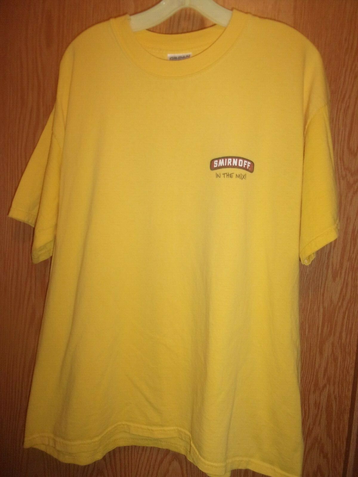 SMIRNOFF in the mix yellow XL t shirt Bartender | eBay